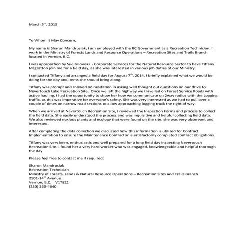 Field Day Letter | PDF