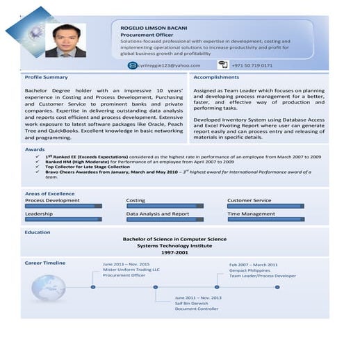 My Visual Resume | PDF | Business Administration | Business