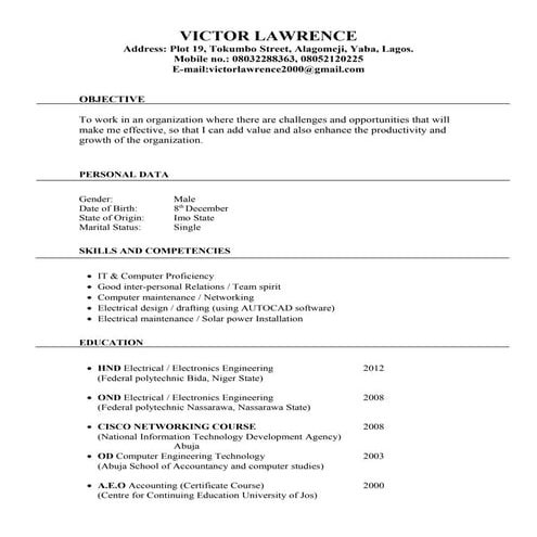 VICTOR LAWRENCE LATEST | DOC