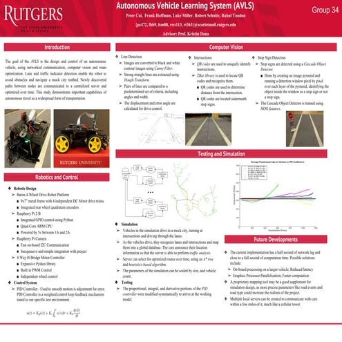 Autonomous Vehicle Simulation Project | PDF