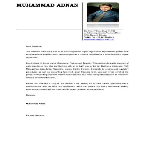 MUHAMMAD ADNAN new | DOCX | Business Accounting & Finance | Business