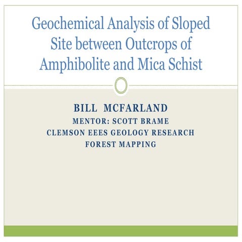 geochemical analysis powerpoint | PPTX