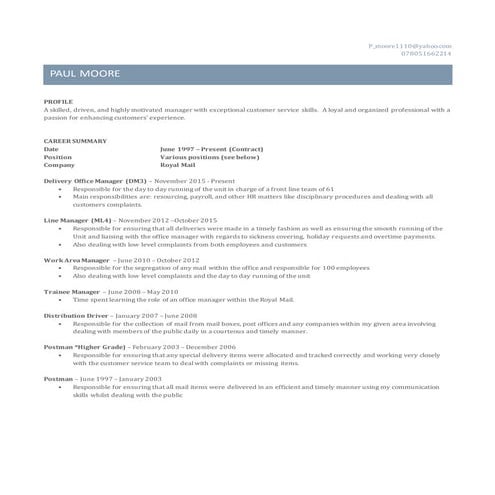 Paul Moore CV | DOCX