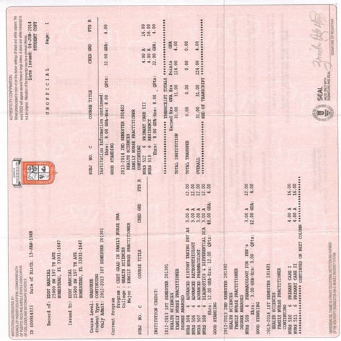 Transcripts from UT & University of Phoenix | PDF