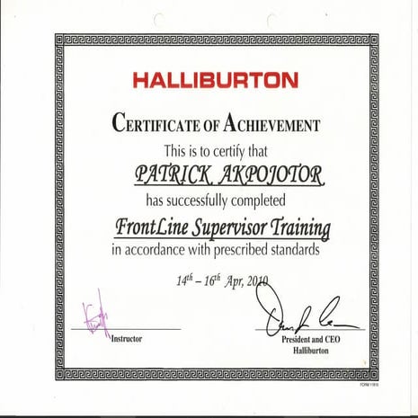 FrontLine Cert. | PDF