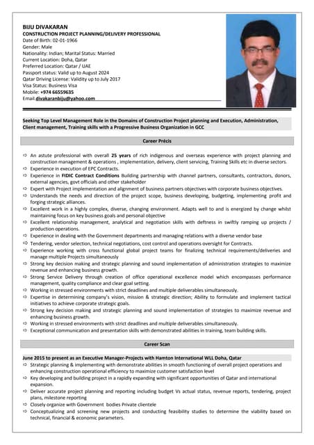 Projects - Biju Divakaran (1) | PPSX