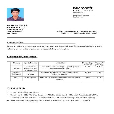 Amerison tom-resume | PDF