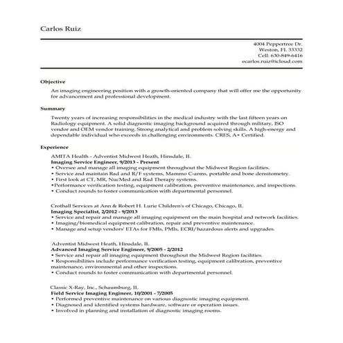 Carlos Ruiz Resume1 | PDF