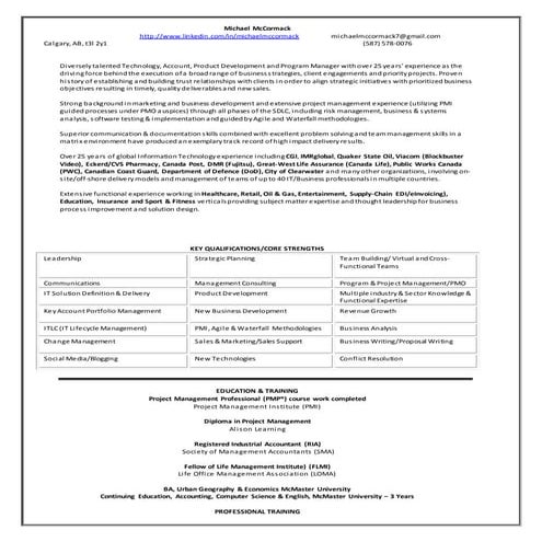 CV Malcolm McCay 201607 | PDF