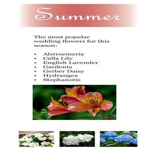 Welcome to Wedding Flower Guide - Glasshaus | PPTX