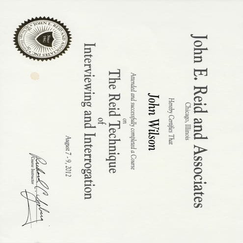 Reid Technique 2012 | PDF