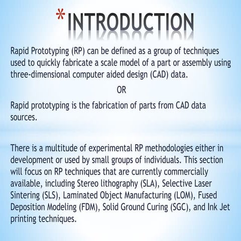 rapid prototyping | PPT