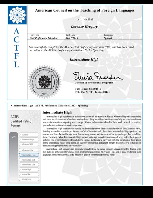 Brown.Elizabeth OPI Certificate | PDF