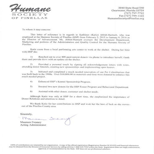HSP Recommendation Letter | PDF