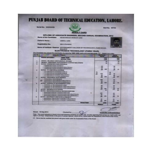 Diploma of Associate Engineer. Certificate.docx copy | PDF