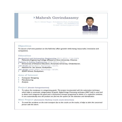 MG Resume | PDF
