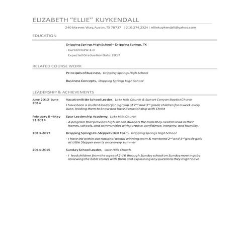 Professional Resume | DOCX