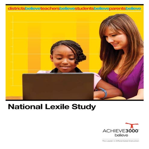 Achieve3000 National Lexile Study | PDF