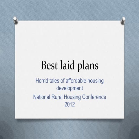 A3 successful rural affordable housing development tom collishaw | PPT