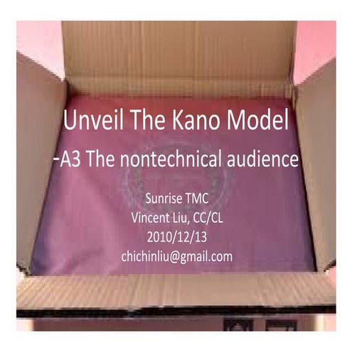 Unveil The Kano Model | PDF