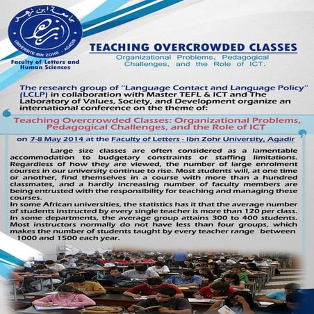 Teaching Overcrowded Classes - Conference | PPT