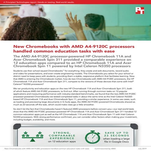 New Chromebooks with AMD A4-9120C processors handled common education ...