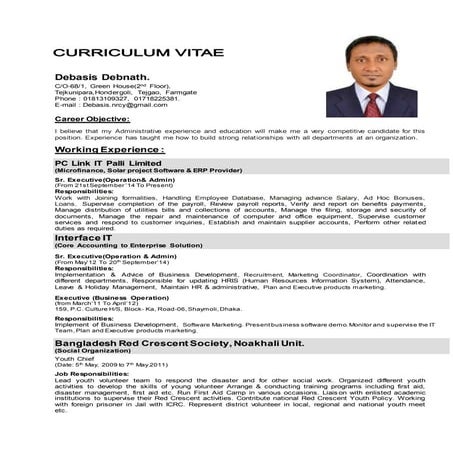 Debasis Debnath Resume | DOCX