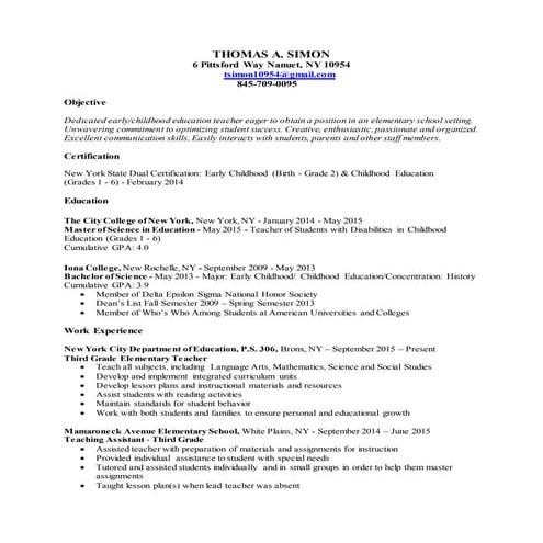Thomas Simon's Resume | DOCX