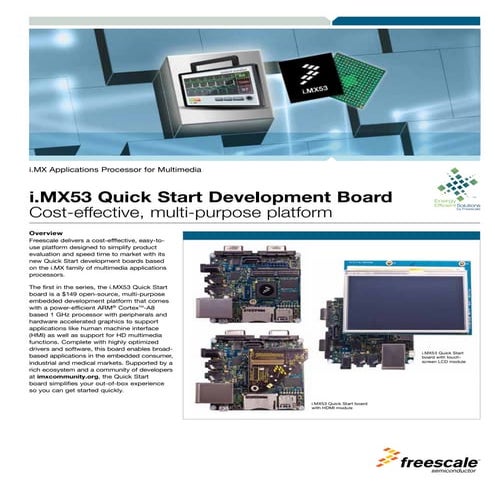 iMX53 Quick Start board fact sheet | PDF
