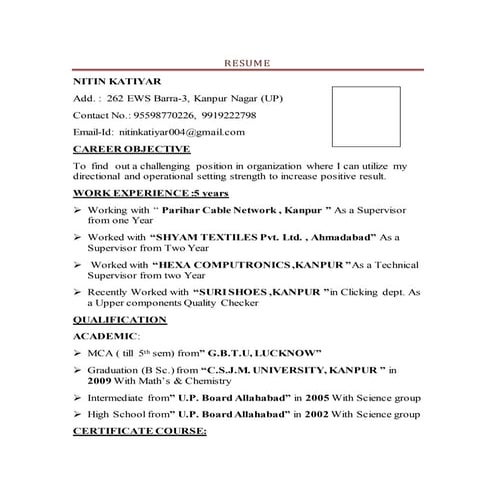 RESUME - NITIN | DOCX