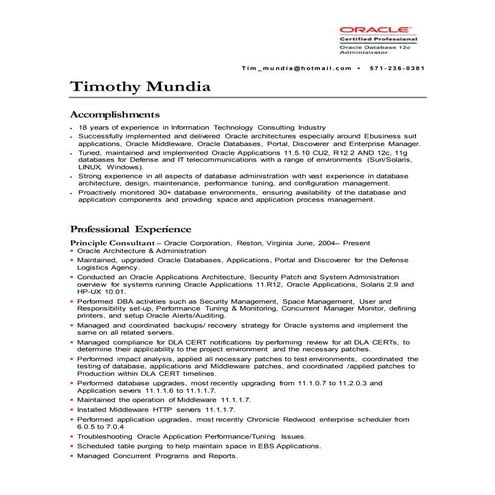 Timothy-MundiaUpdatedResume2016-new | DOCX