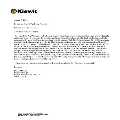 Kiewit Ref | DOC