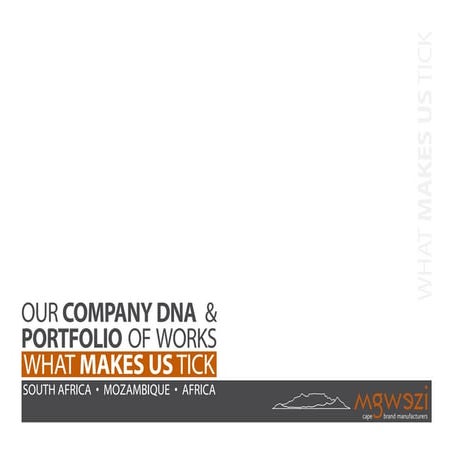 MGWEZI Brochure OUR COMPANY DNA & PORTFOLIO 2016 - Dr 2 | PDF