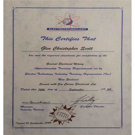 1999 Apprenticeship Completion | PDF