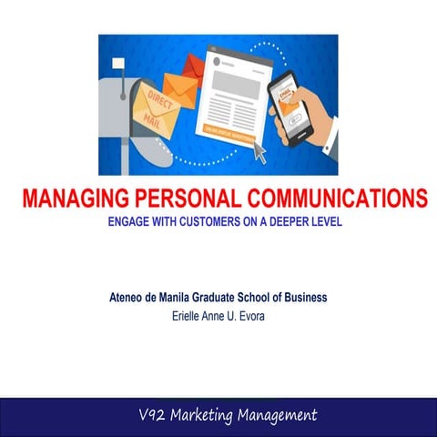 Ch 20 Managing Personal Communications Direct and Interactive Marketing ...