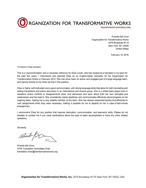 Lisa Recommendation Letter (1) | PDF