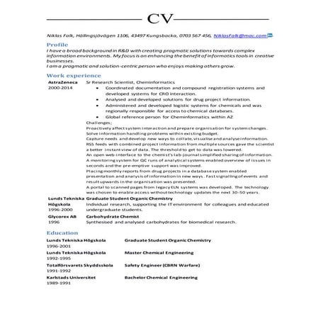 CV Niklas Falk (en) | PDF