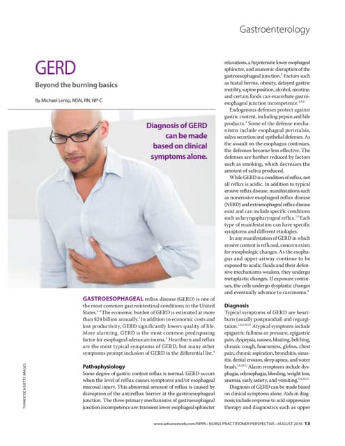 ASGE Guideline on the Diagnosis and Management of GERD | PPTX