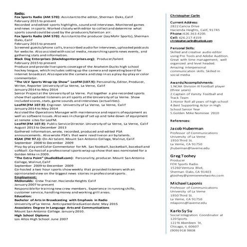 Christopher Carlin Resume 2015-1 | DOCX