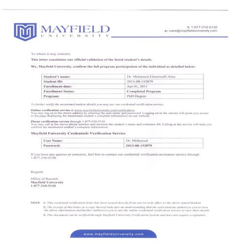 Official Validation | PDF