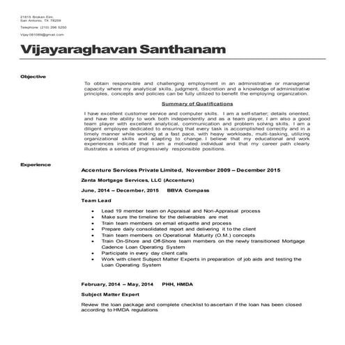 Vijay Resume - Updated | PDF