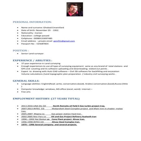 Mehdi Alamdari Resume | DOC