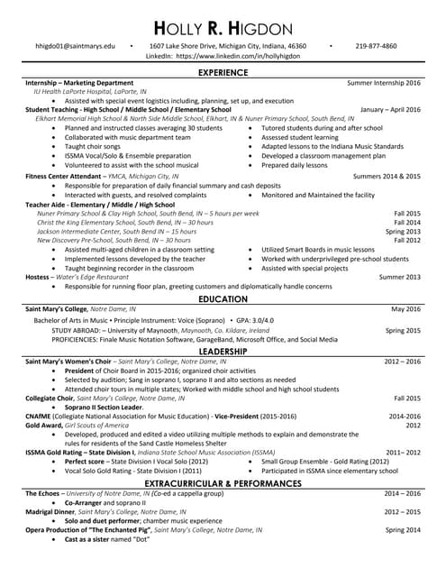 AMC Resume - school | PDF