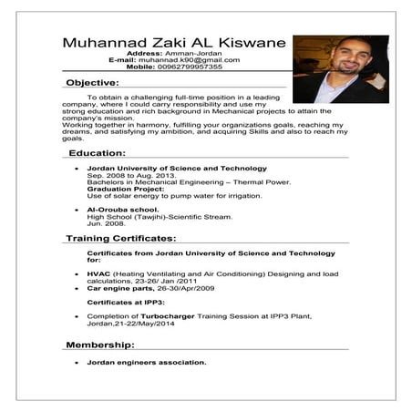 muhammad shishani CV | PDF