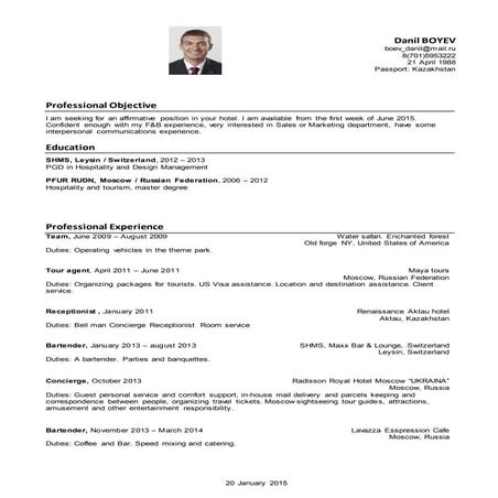 Boyev Danil CV | DOCX