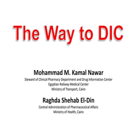 The way to DIC | PPTX