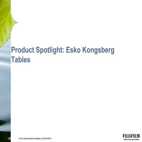 Esko and C & V Series Product Spotlight Inkjet Solutions Update ...