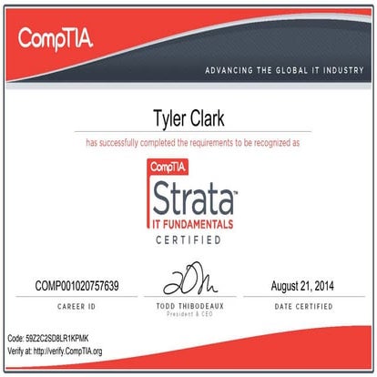 CompTIA IT Fundamentals certificate | PPT