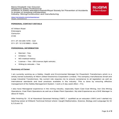 MLR Resume | DOC