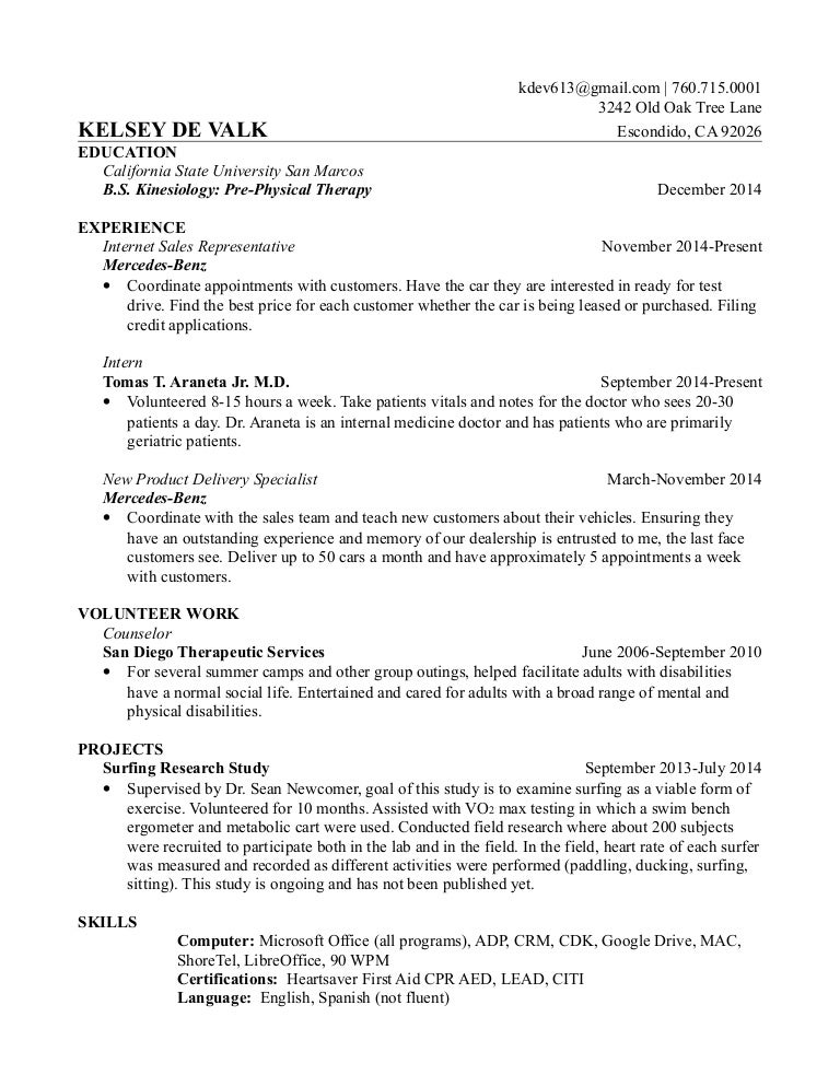 DEMO RESUME